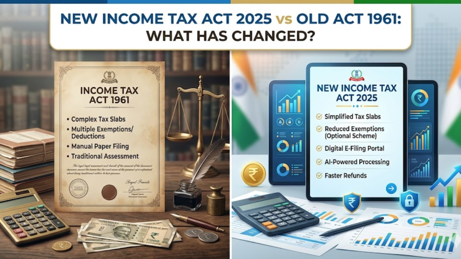 Income Tax Act 2025 vs 1961: Key Changes Explained